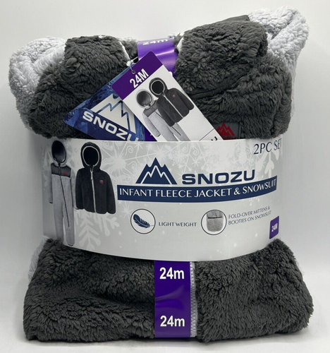 Boys Size 24M SNOZU 2-Piece Set Fleece Jacket & Snowsuit Lightweight ...
