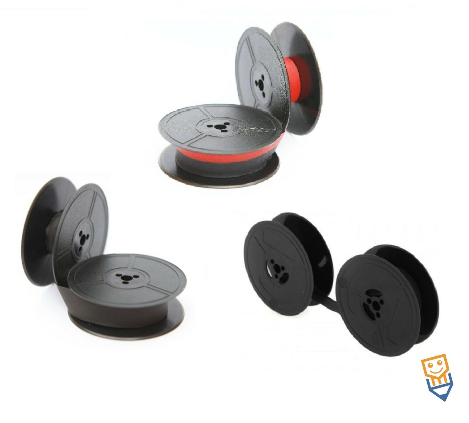 OLYMPIA Typewriter Ribbon Spool DIN 2103 BLACK Black Red PURPLE ...