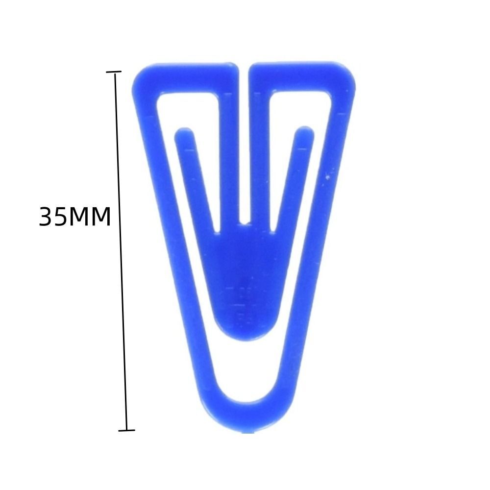 200pcs Plastic Multicolored paper clip 35MM Triangle paperclip | eBay