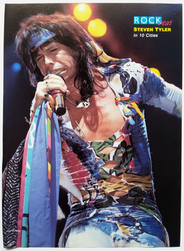 AEROSMITH STEVEN TYLER / MOTLEY CRUE RATT OZZY MAGAZINE PINUP POSTER ...