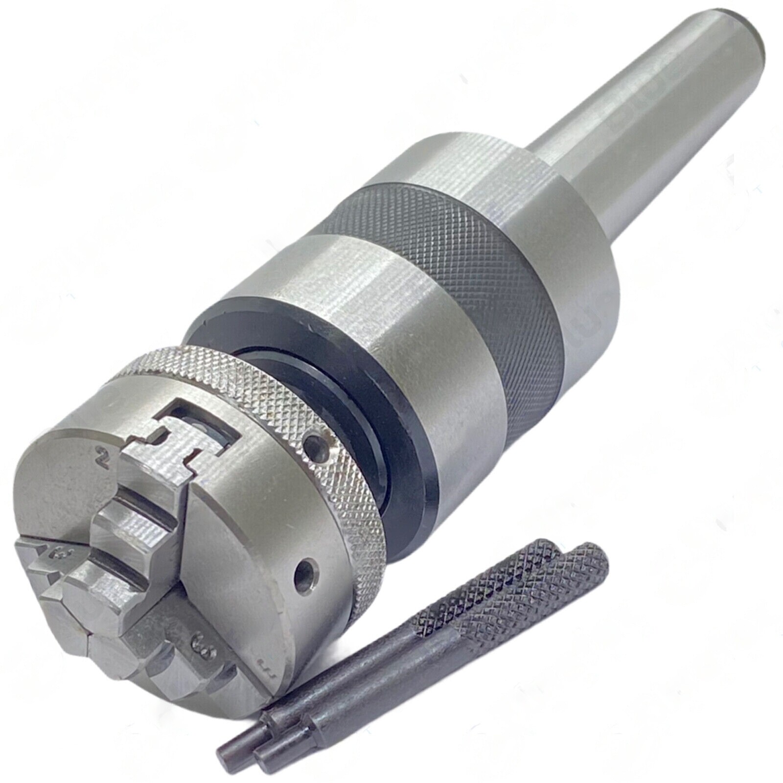 Revolving Centre MT3 shank with 3 Jaw 50 mm Chuck for Lathe's Tailstock ...