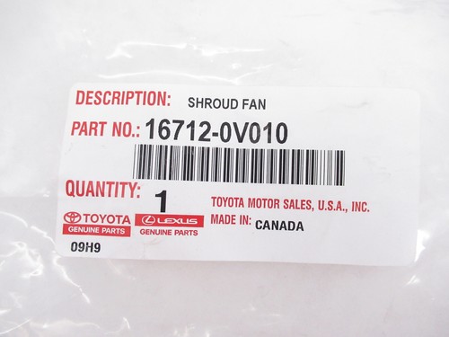 Genuine OEM Toyota 16712-0V010 Fan Shroud 2009-2012 RAV4 | eBay