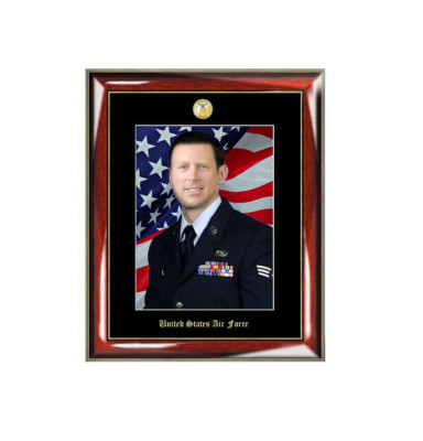 USAF Photo Frame 8x10 Air Force Picture Frame Plaque Embossed Military ...