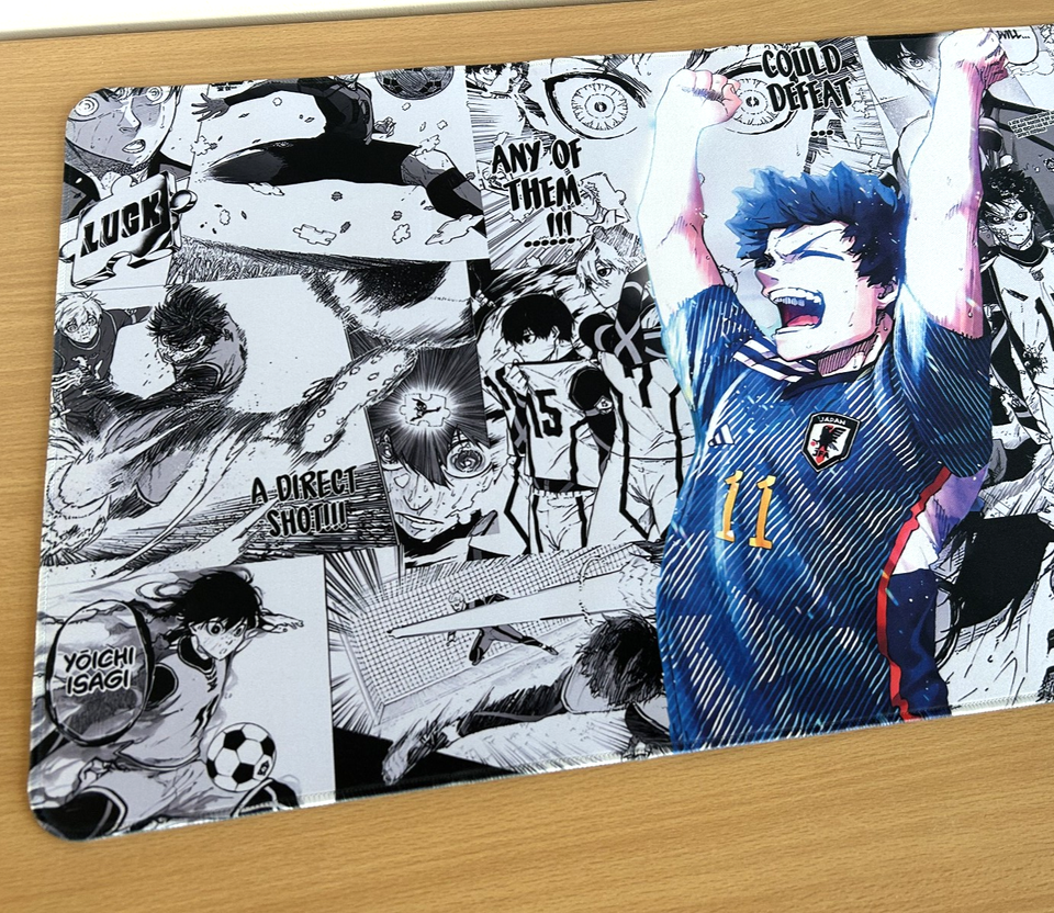 Blue Lock Gaming Long Mouse Pad Mat Extra Large Extended Anime VGC ...