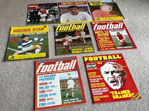 8 1960's & 1970's Assorted Football Magazines in Excellent condition ...