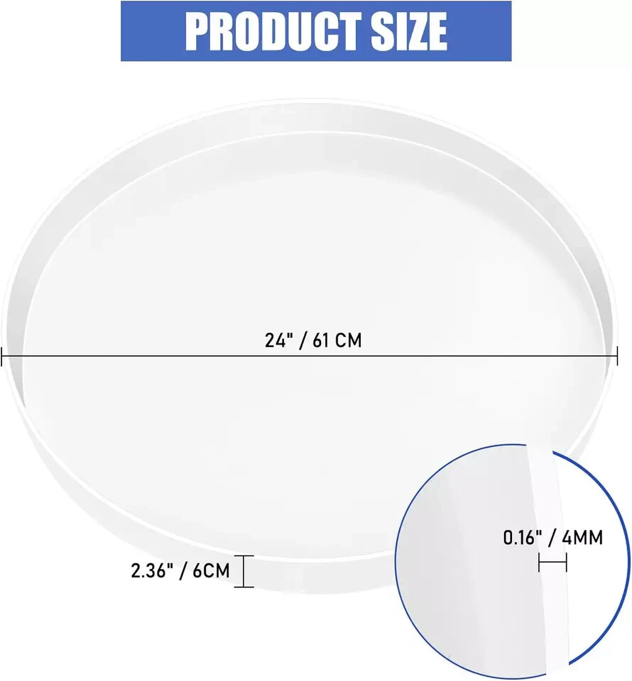 24" Large Resin Table Molds,Large Resin Mold round Silicone,Epoxy Table ...