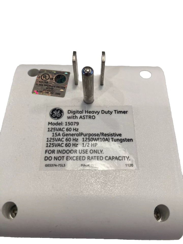 GE 15079 Heavy Duty ASTRO Timer for Lights Lighting 15079 | eBay