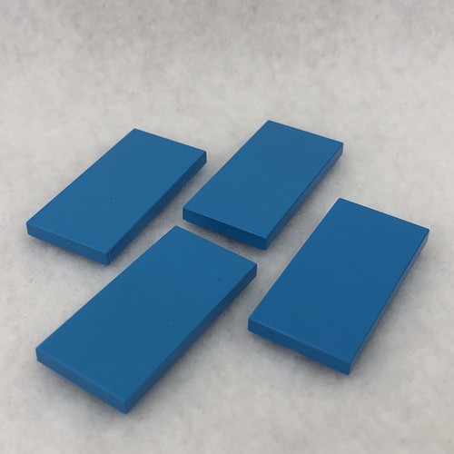 LEGO 87079 Dark Azure Tile 2 x 4 (x4) | eBay