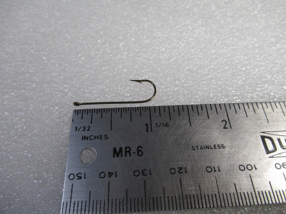 MUSTAD 3261 BRONZE ABERDEEN FISHING HOOKS 100 PCS SZ 4 LONG SHANK BAIT ...