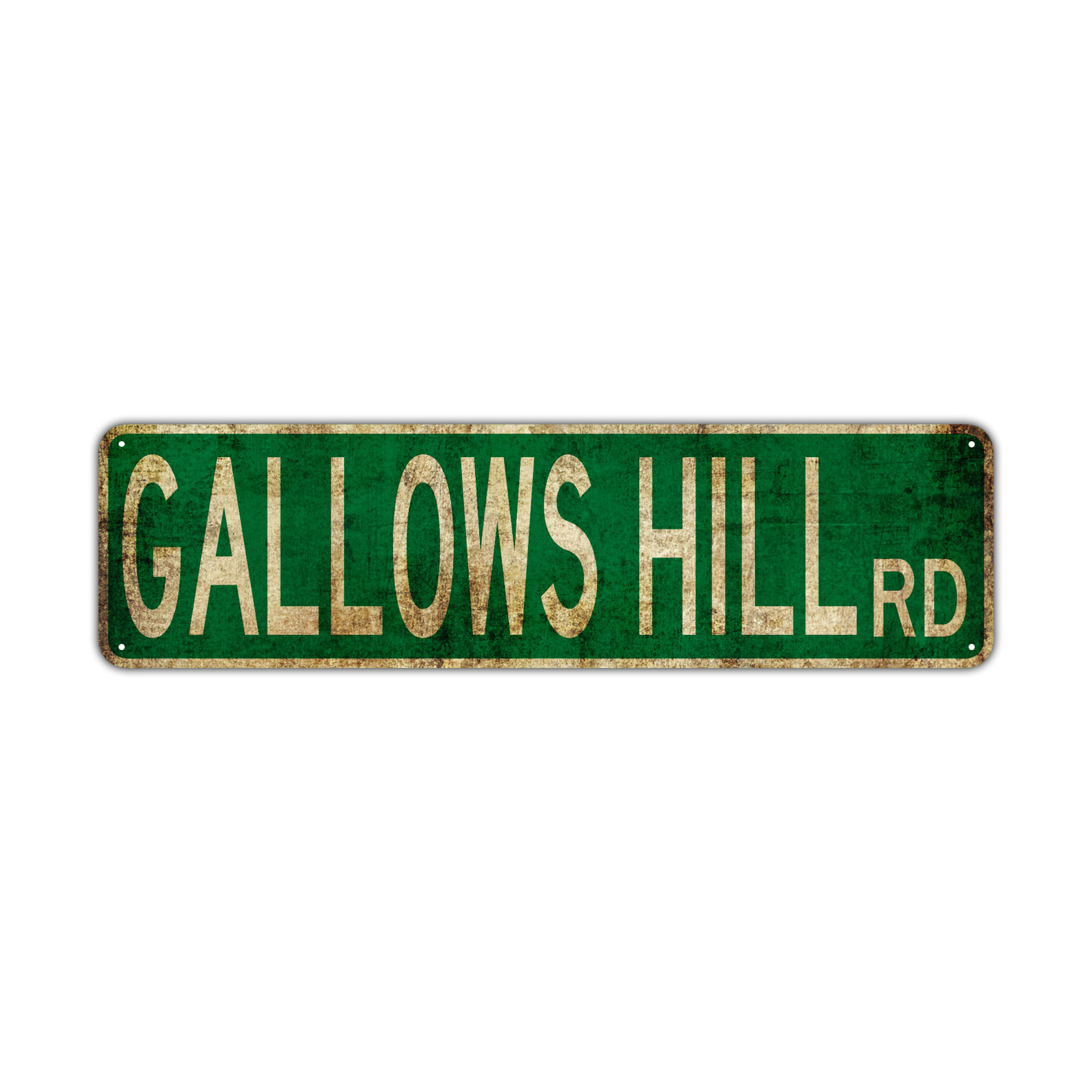 Gallows Hills RD Vintage Sign| US State Road Bar Street Wall Décor ...