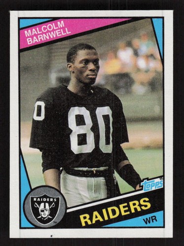1984 Topps #103b Malcolm Barnwell Rookie Los Angeles Raiders | eBay