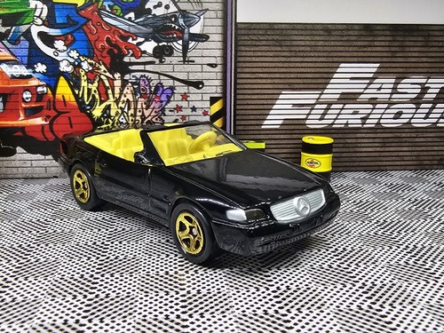 🔥 Rare Hot Wheels Mercedes 500sl Gold FAO Schwarz Gold Series III 1996 ...