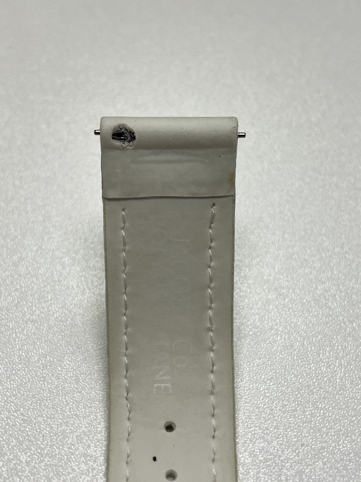 USED JACOB & CO AUTHENTIC WHITE POLY 20MM WATCH BAND W. BUCKLE FOR 40MM ...