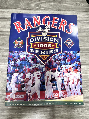 1996 Texas Rangers Division Series Sports program - Volume 25, Number ...