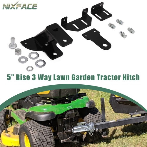 Universal Lawn Tractor Hitch 3-Way Garden Trailer Hitch with Support ...