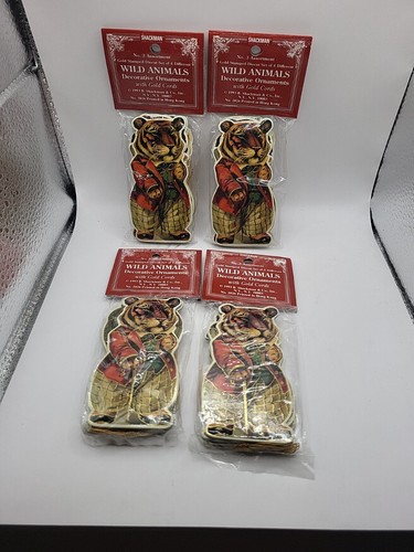 Christmas Wild Circus Animal Hanging Ornaments 16 Lions Tiger Bears ...