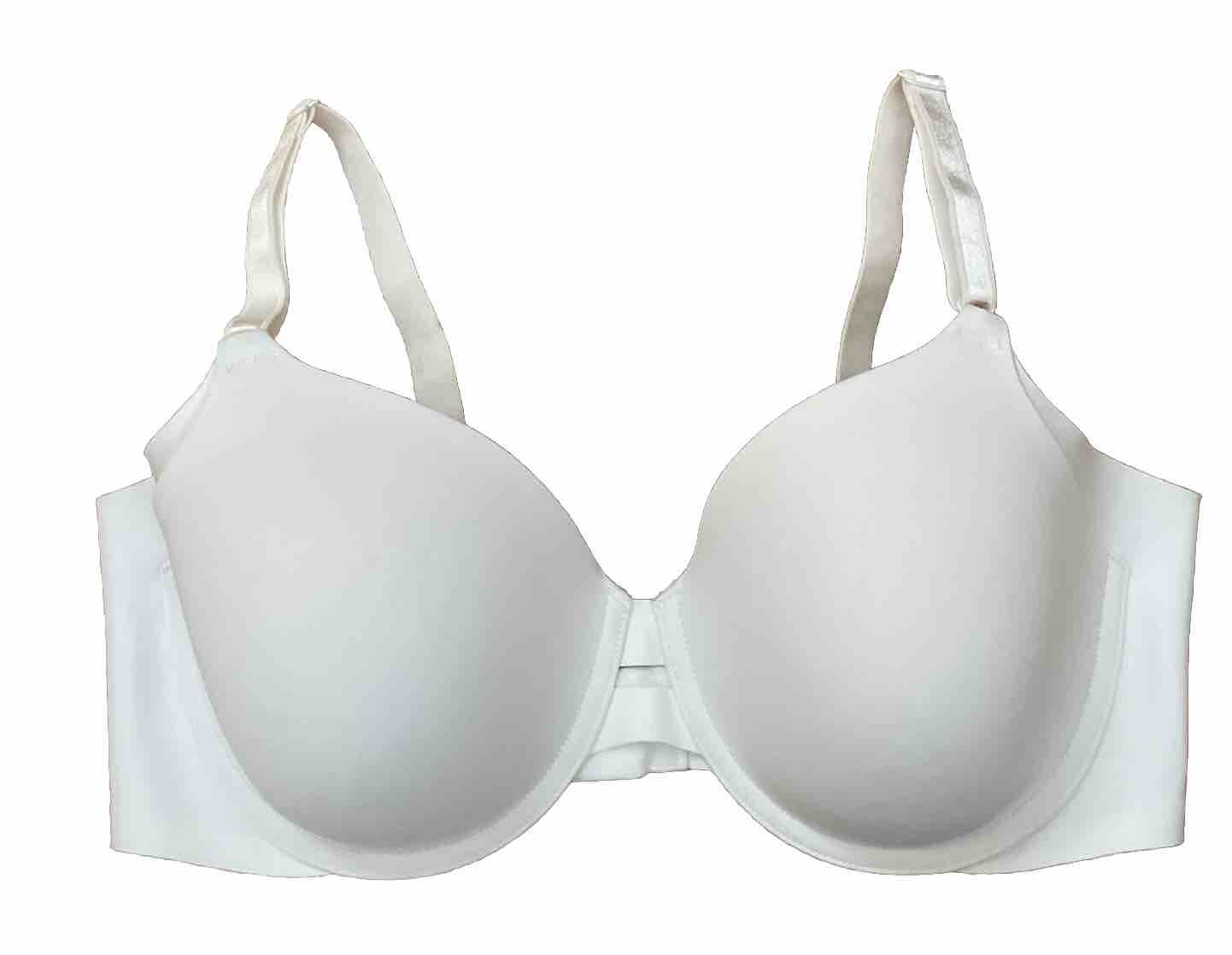 Warners Womens Bra 01356 No Side Effects Full Coverage White size 40C ...