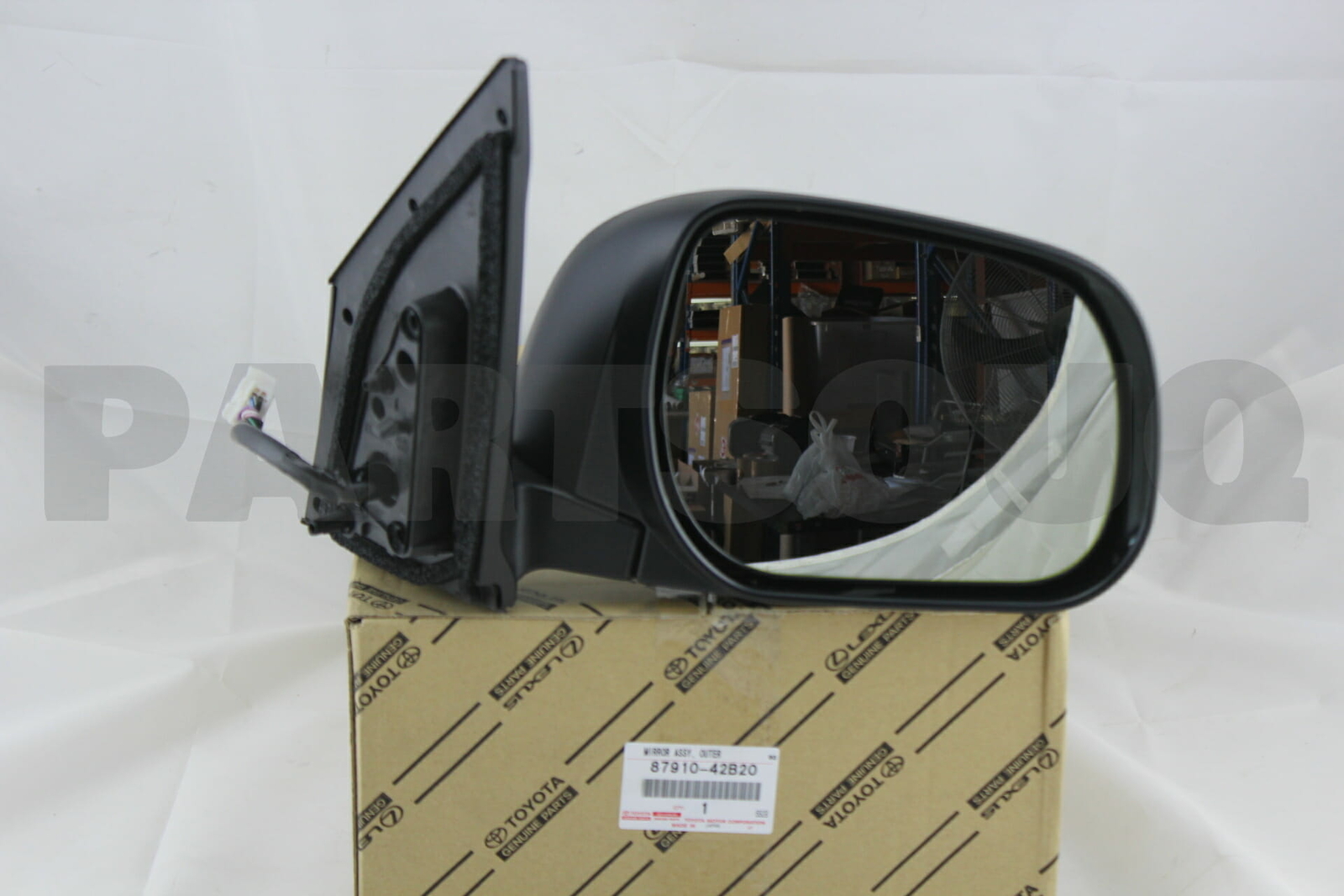 8791042B20 Genuine Toyota MIRROR ASSY, OUTER REAR VIEW, RH 87910-42B20 ...