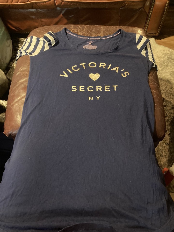 VICTORIA'S SECRET Sleep Shirt Nightshirt Pajamas t shirt knit Medium ...