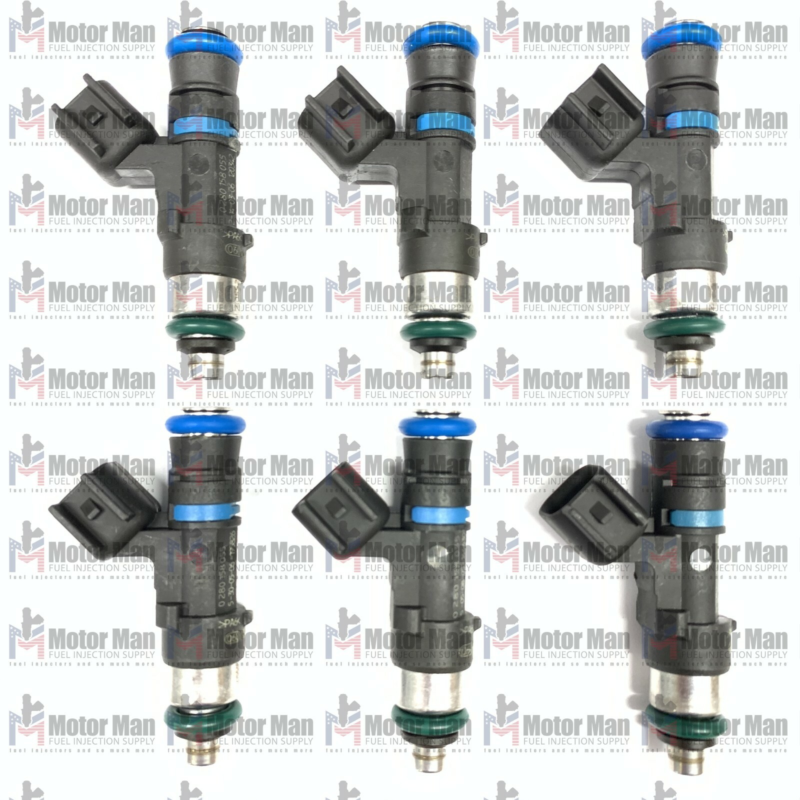 Motor Man | 0280158055 5L2E-C1A Fuel Injector Set | 2006-2010 Ford ...
