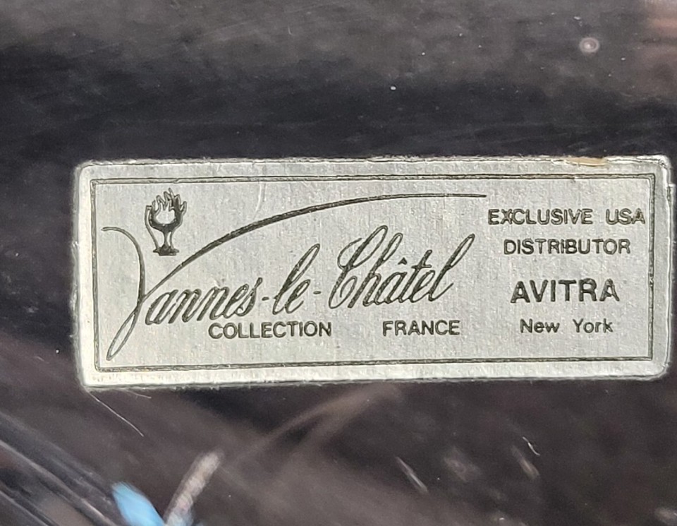 Vannes-Le-Chatel Cofrac Art Verrier France Crystal Centerpiece Signed ...