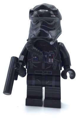LEGO First Order TIE Fighter Pilot, Two White Lines on Helmet Star wars ...