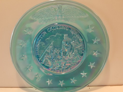 Ltd Ed Wheaton Glass HANDMADE 1776-1976 Plate "Washington Crossing the ...