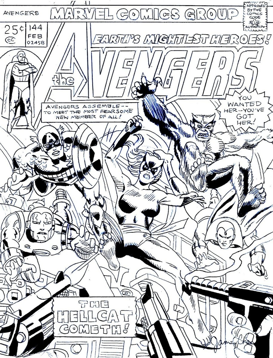 Avengers Original Artwork Avengers Posters & Wall Art Prints | Buy