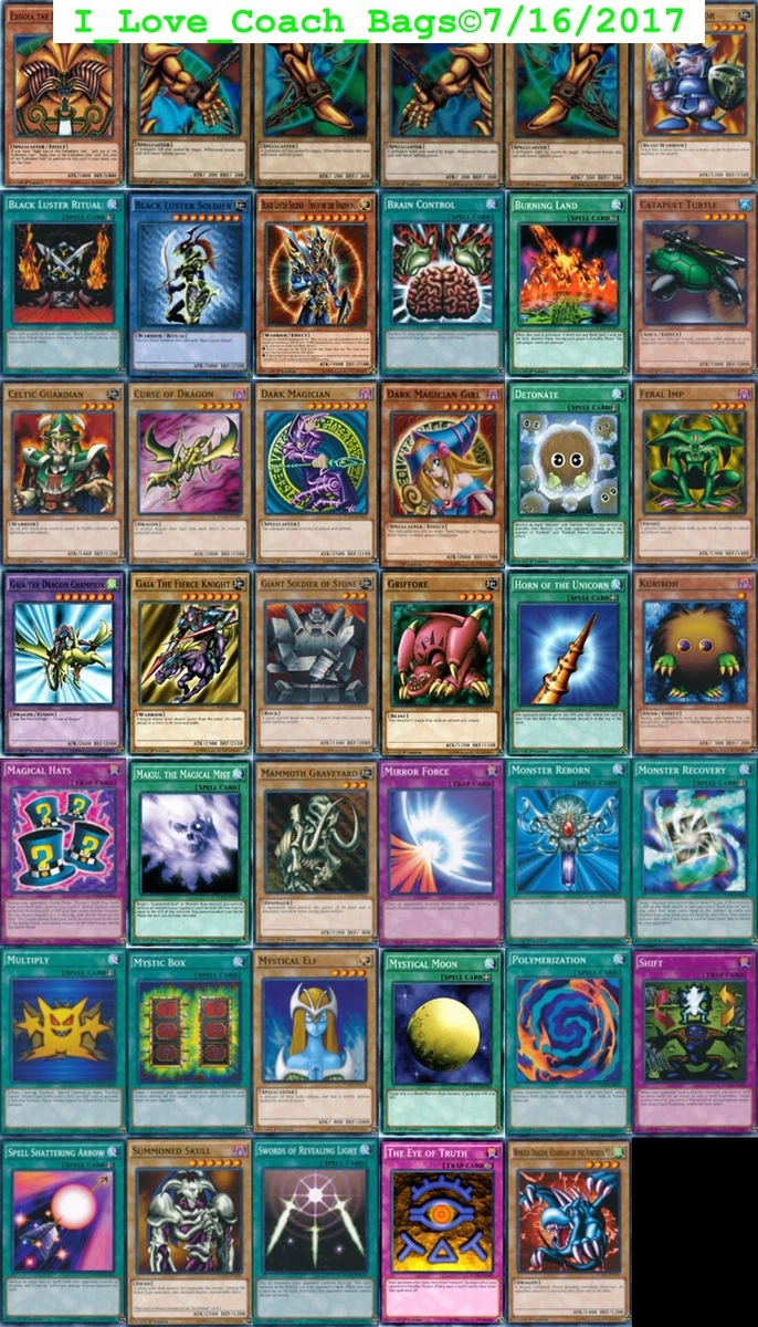 Yugioh Cards Exodia Original
