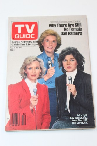 TV Guide Aug 6 1983 Judy Woodruff Track Stars NO Label ~Dallas Ed. | eBay