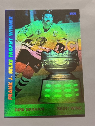 1991-92 Upper Deck Hockey Award Winners Hologram Card #AW8 Dirk Graham ...