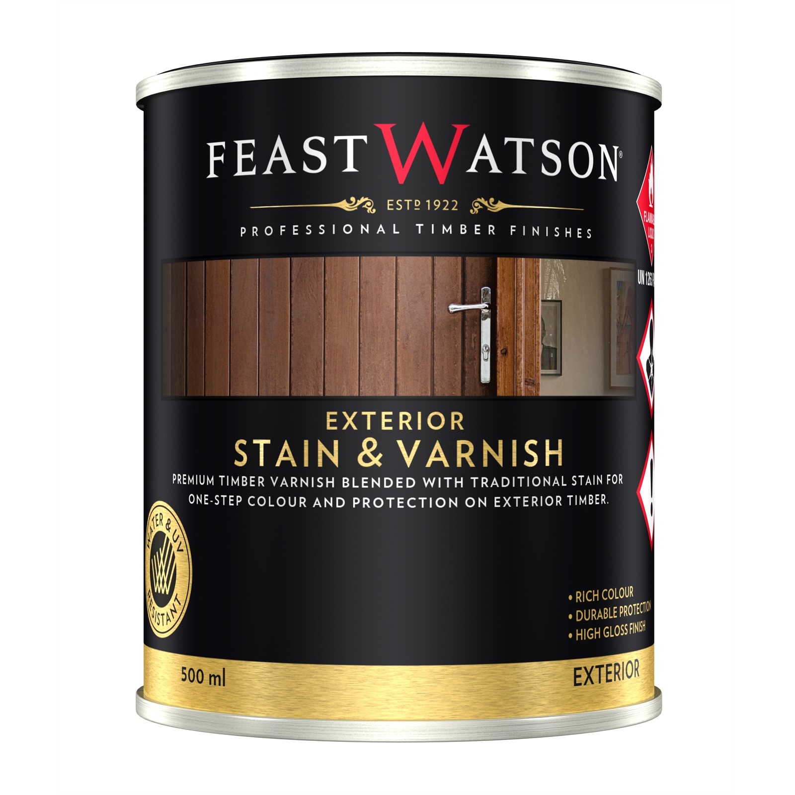 Feast Watson EXTERIOR STAIN & VARNISH Rich Colour SWAN RIVER JARRAH ...