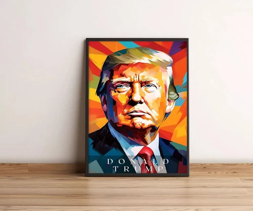 Trump Won 2024 Trump Victory Re-elected Second Term US Elections Poster ...