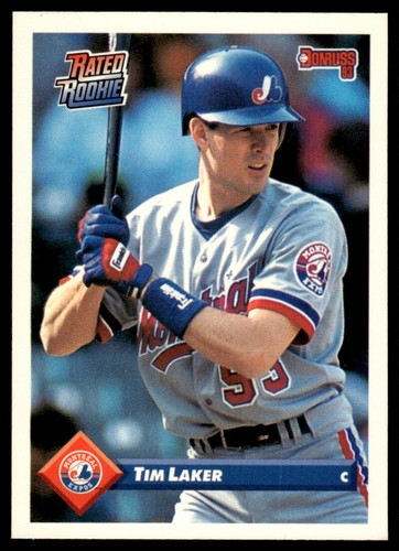 1993 Donruss Rated Rookie #440 Tim Laker Rookie Montreal Expos | eBay