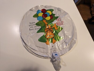 4 Vintage Garfield Get well soon Mylar Balloons | eBay