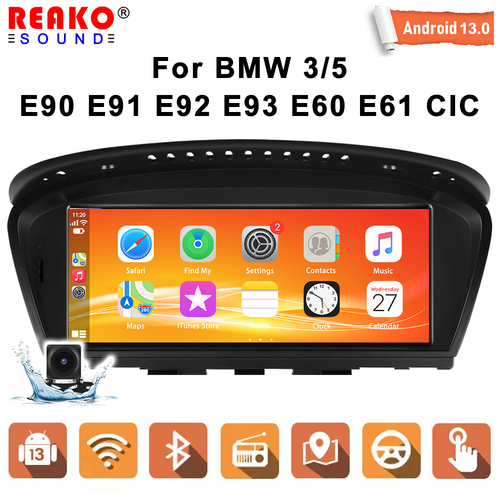 8.8" Fit Apple CarPlay Car Radio WIFI FM For BMW 3/5 E90 E91 E92 E93 E60 E61 CIC | eBay