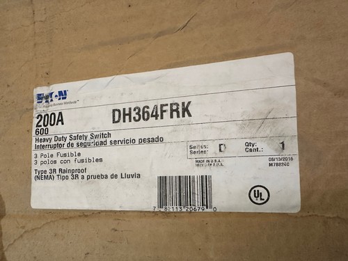 Eaton DH363FRK Safety Switch - Gray for sale online | eBay