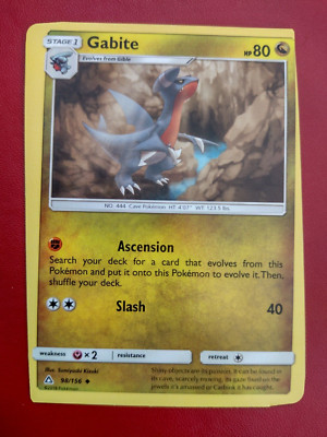 Gabite 98/156 Ultra Prism Pokemon Cards TCG ERROR OC SEVERE UNIQUE ...