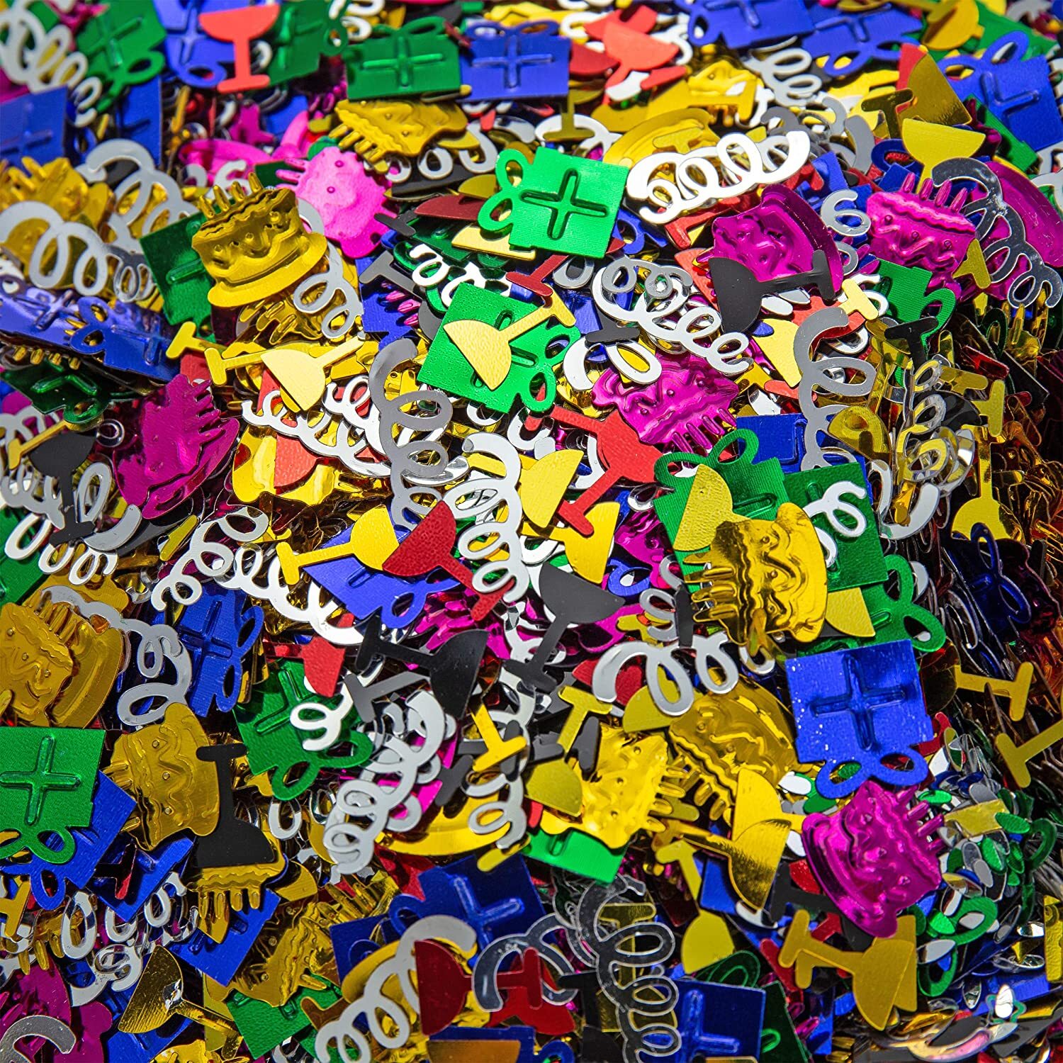 Onedor Plastic Multi-Shaped Confetti for Night Party Table Scatter ...