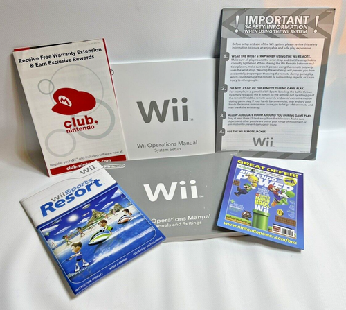 Nintendo Wii Operations Manuals, System Setup, Channels & Settings (See ...