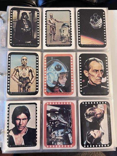 1977 Star Wars Trading Cards Originals Plus The C-3PO Golden Rod Error ...