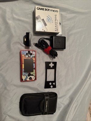 Pokemon Center Gameboy Micro W/2 Faceplates, Charger, Case, And ...