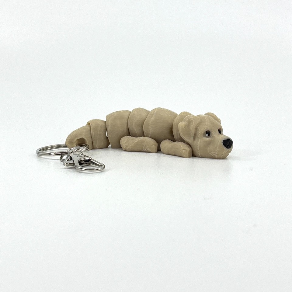 Labrador Retriever Flexi Fidget Cute Dog Keychain Zipper Pull ...