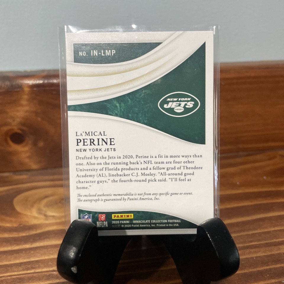 2020 Panini Immaculate La’Mical Perine Immaculate Numbers RPA 17/22 #IN ...