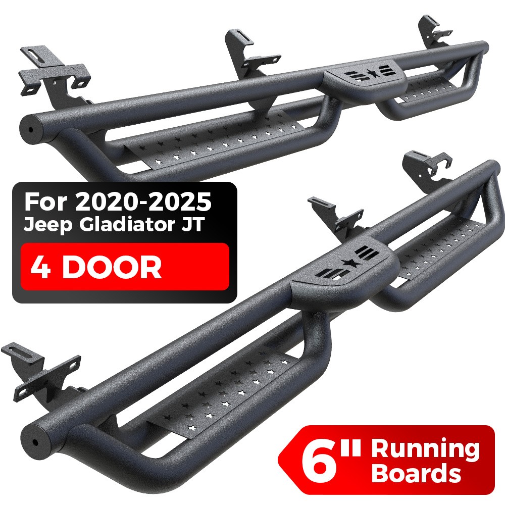 Running Boards for 2020-2026 Jeep Gladiator JT 4 Door Drop Down Side ...