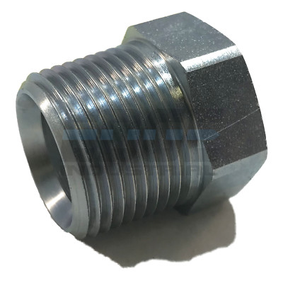 STEEL REDUCING HEX BUSHING 3/4" MNPT x 1/2" FNPT HYDRUALIC/FUEL/AIR/WOG ...