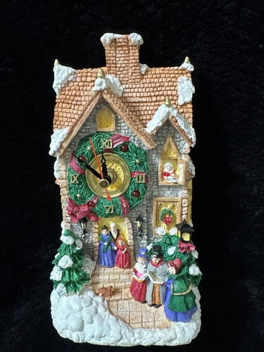 Avon Holiday Melody Clock Christmas Lighted Vintage 1996 Plays 12 ...
