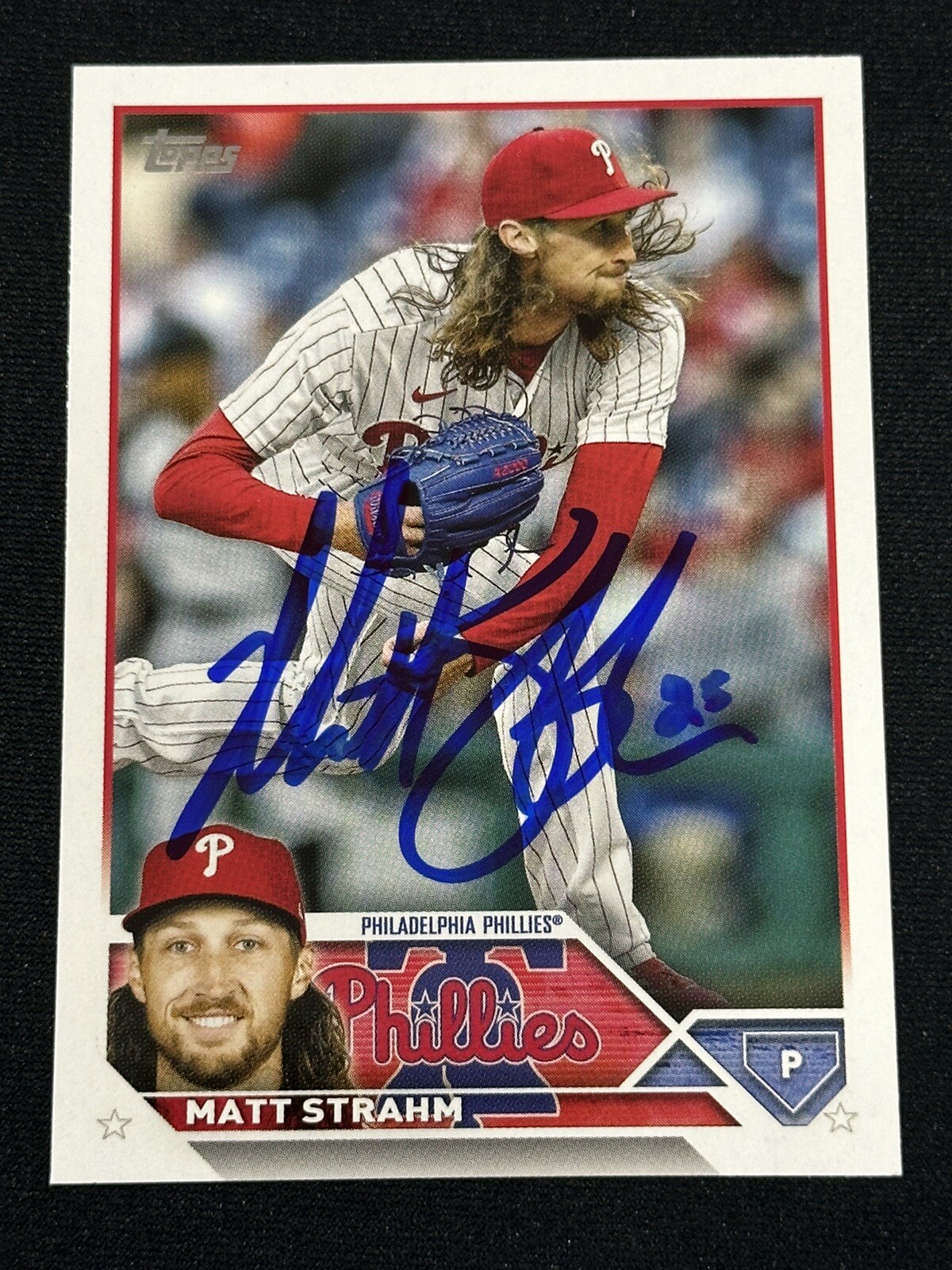 Matt Strahm Signed 2023 Topps Update Series US226 Phillies Autographed ...