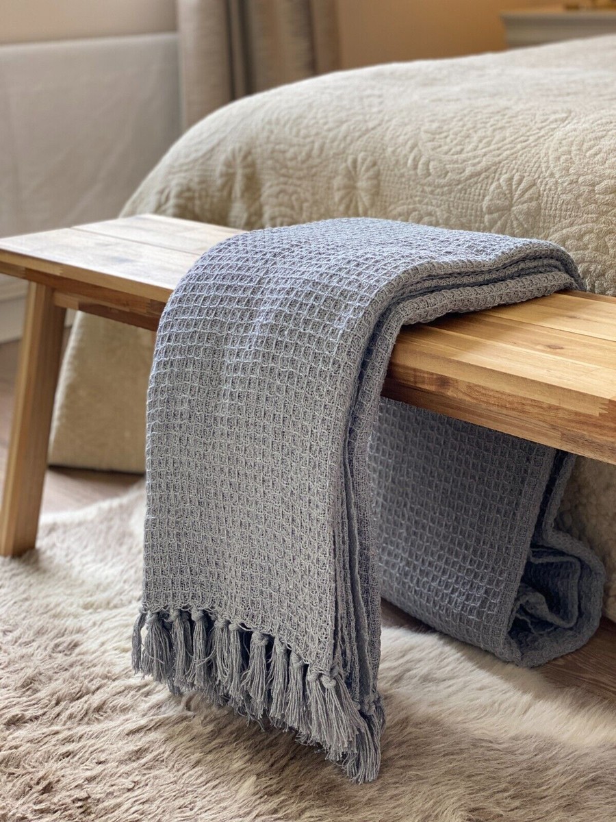 Light Grey Sofa Throws | Baci Living Room