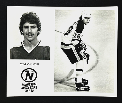 1981-82 Minnesota North Stars Steve Christoff Hockey NHL Center VTG ...